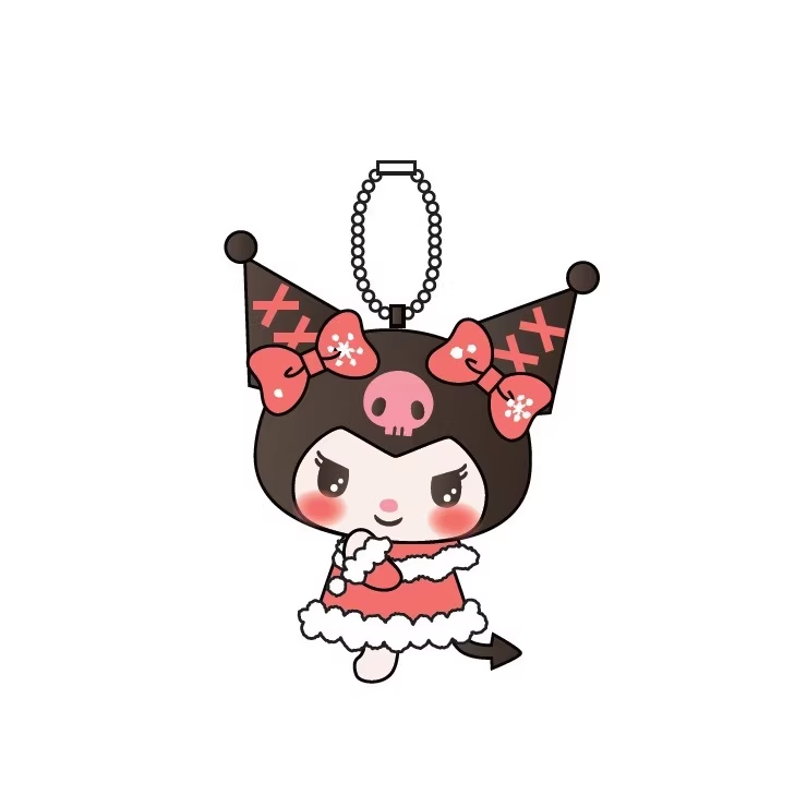 Christmas Kuromi Keychain (Gray) - meltipopgifts.com